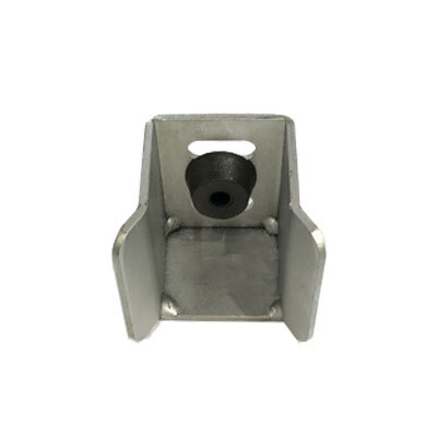 Steel Sliding Gate Holder/Catcher for Gates 75mm, Top Cap, Rubber Stop ...